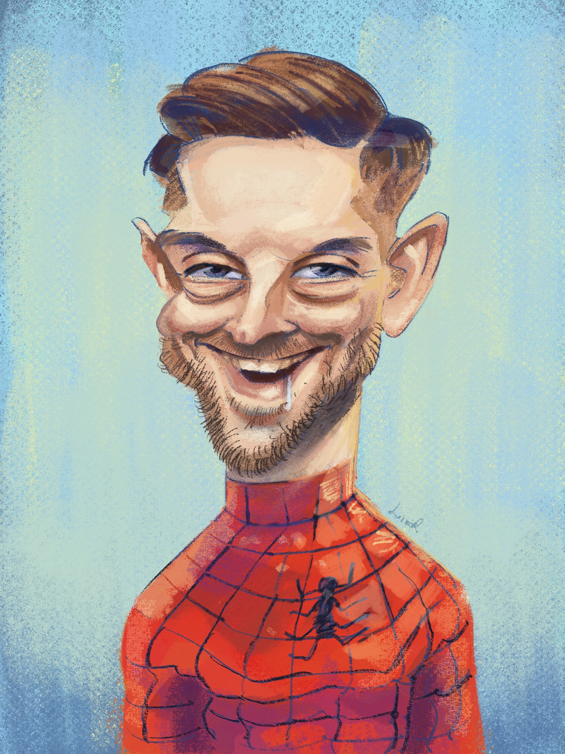 Marcin Leśniak - Tobey Maguire Caricature