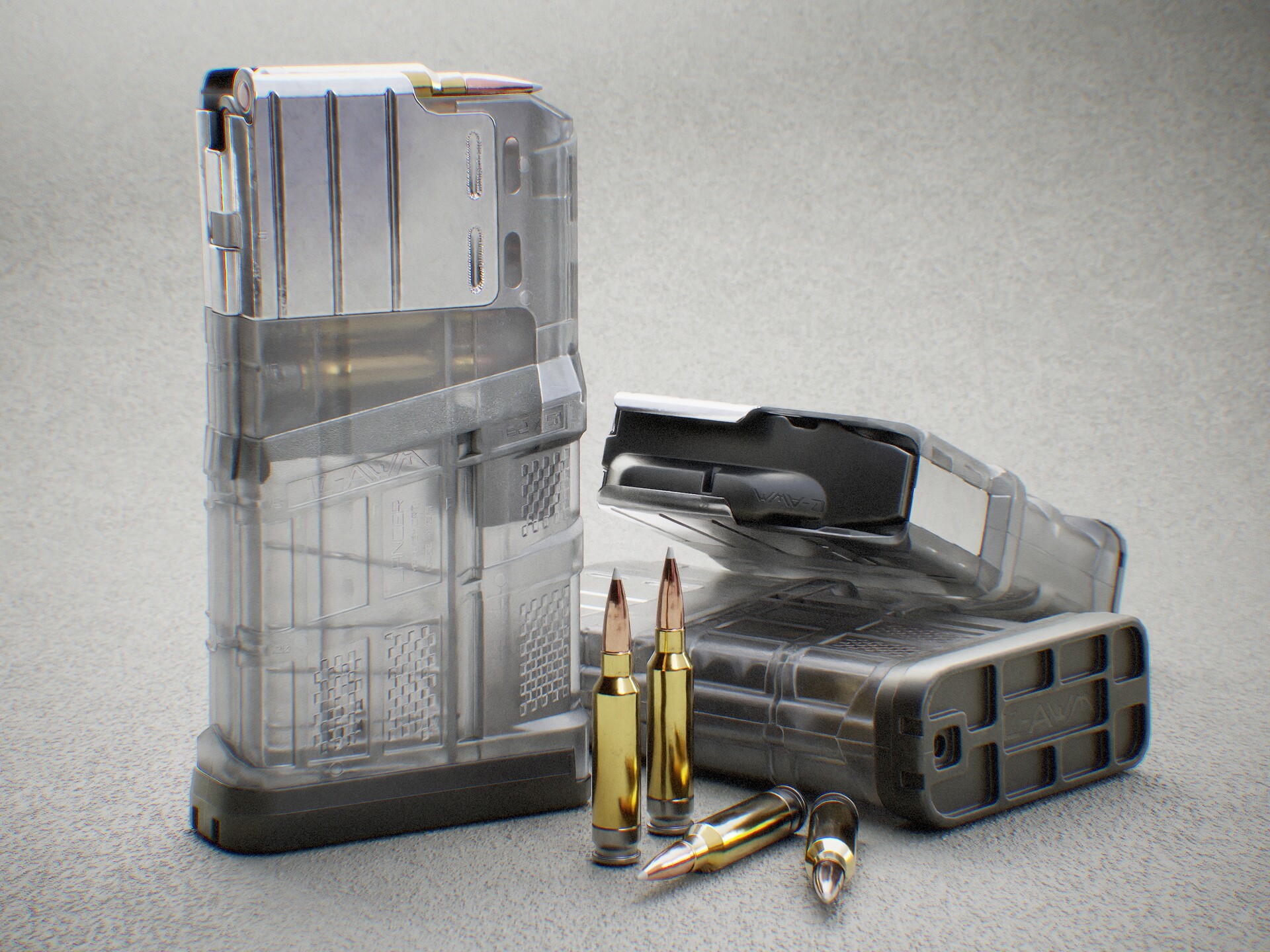 ArtStation - Lancer L7AWM Magazine Translucent 透明彈匣