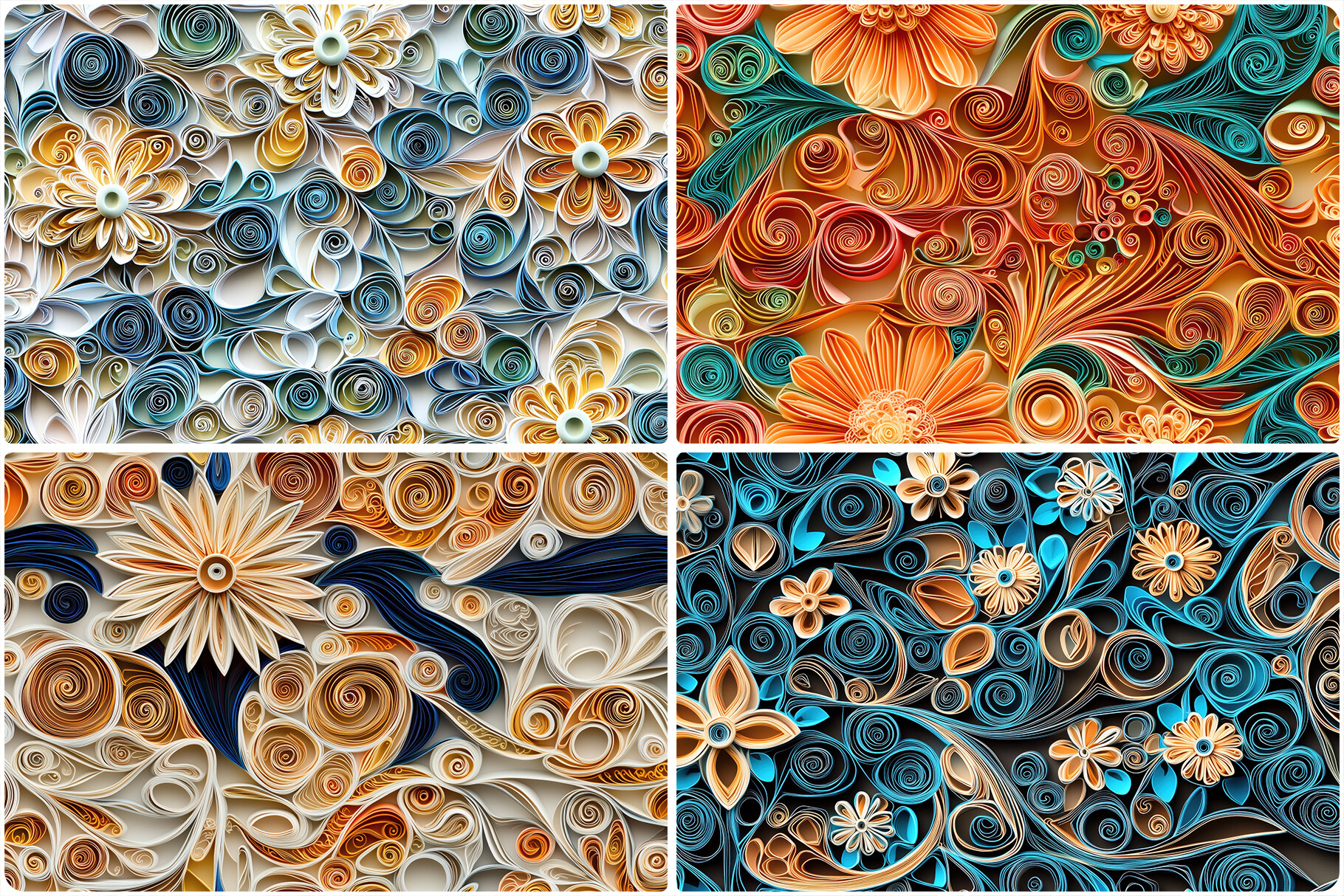 Alexander Nedviga - 30 Paper Quilling Texture Backgrounds