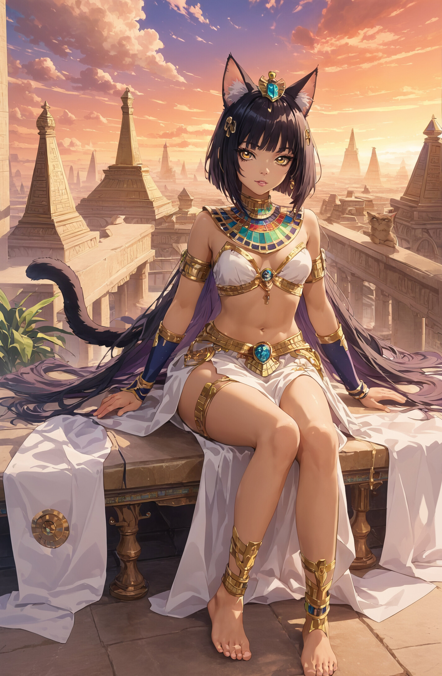 ArtStation - EGYPTIAN CATGIRL 11