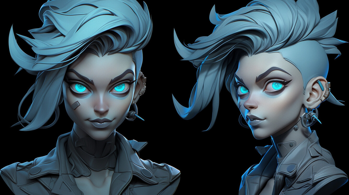 3D Head Sculpt References in 4K - Tika Art - +300 Stylized Featured ...