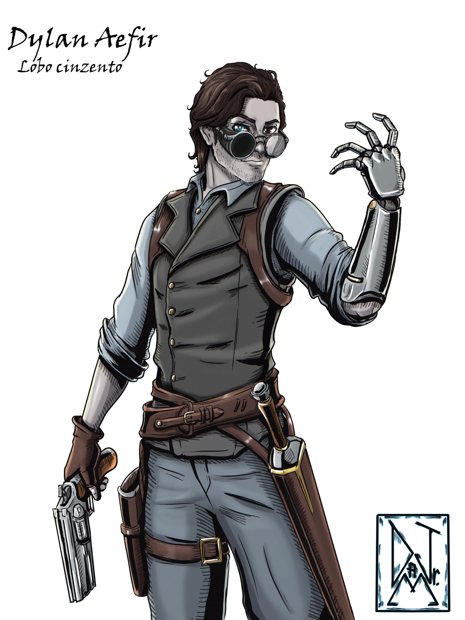 ArtStation - Dylan Aefir - Grey Wolf (design v1)