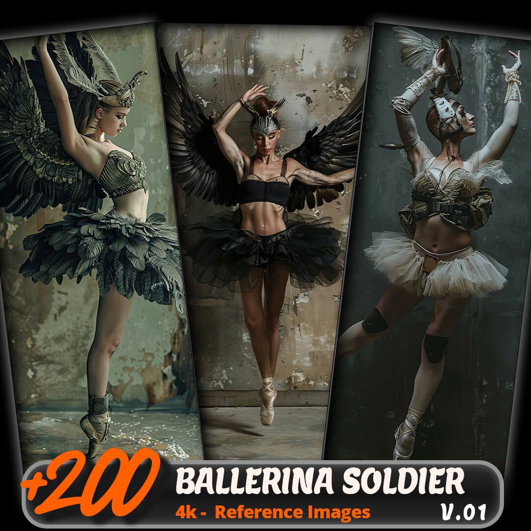 ArtStation - BALLERINA SOLDIER VOL. 01/ 4K/ Reference Image