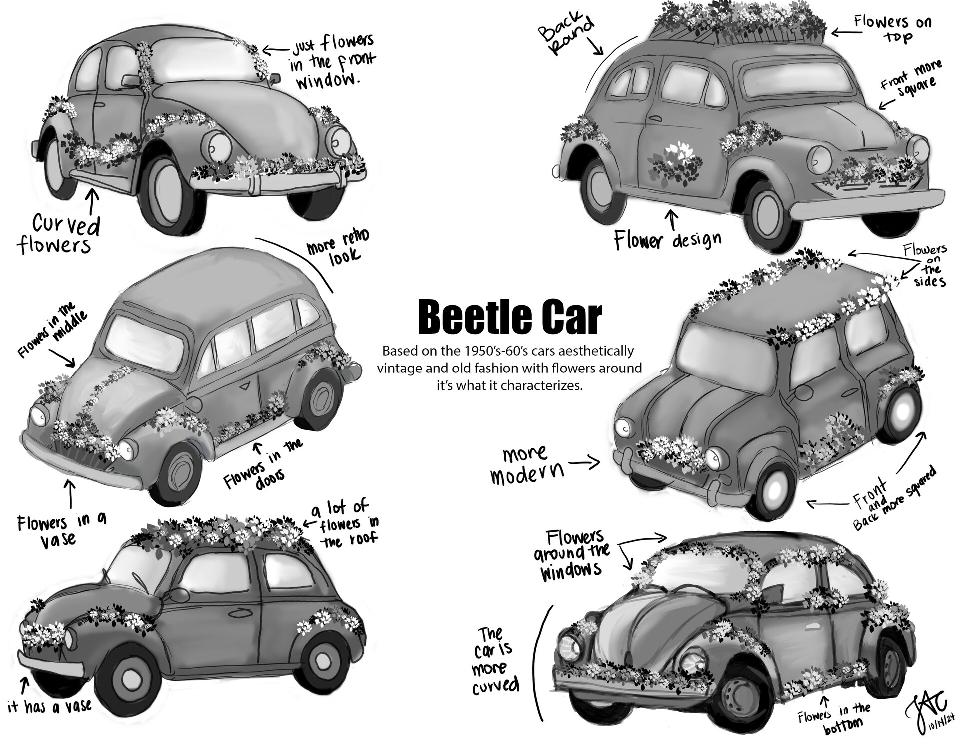 ArtStation - Project 2: Prop or Vehicle: Bettle Car