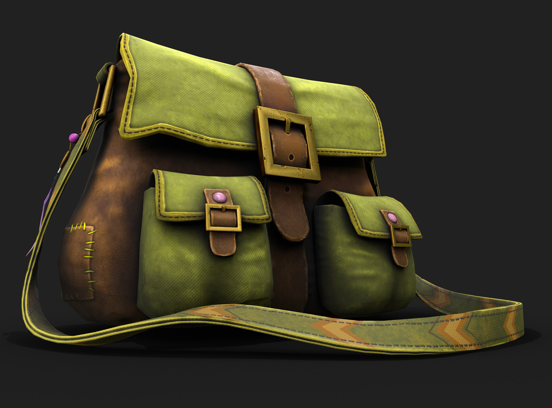 ArtStation - Stylized bag