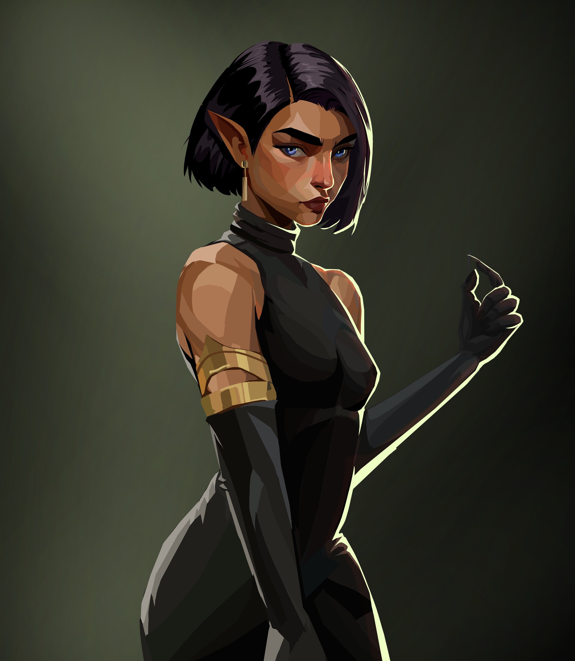 ArtStation - Half elf empress