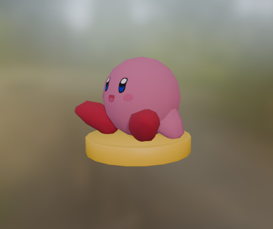 ArtStation - Kirby Low-Poly 3D Model
