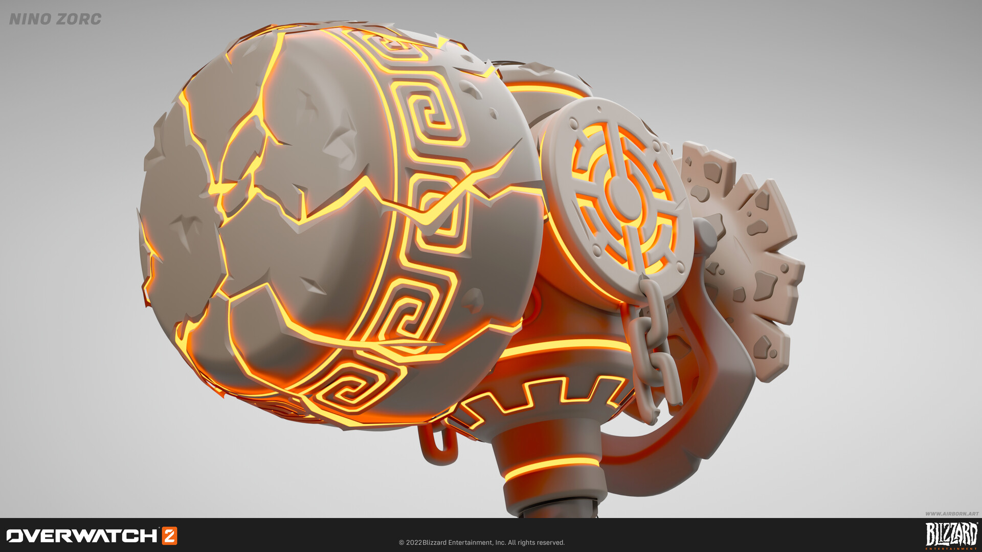 Airborn Studios - Overwatch 2 - Minotaur Reinhardt Weapon