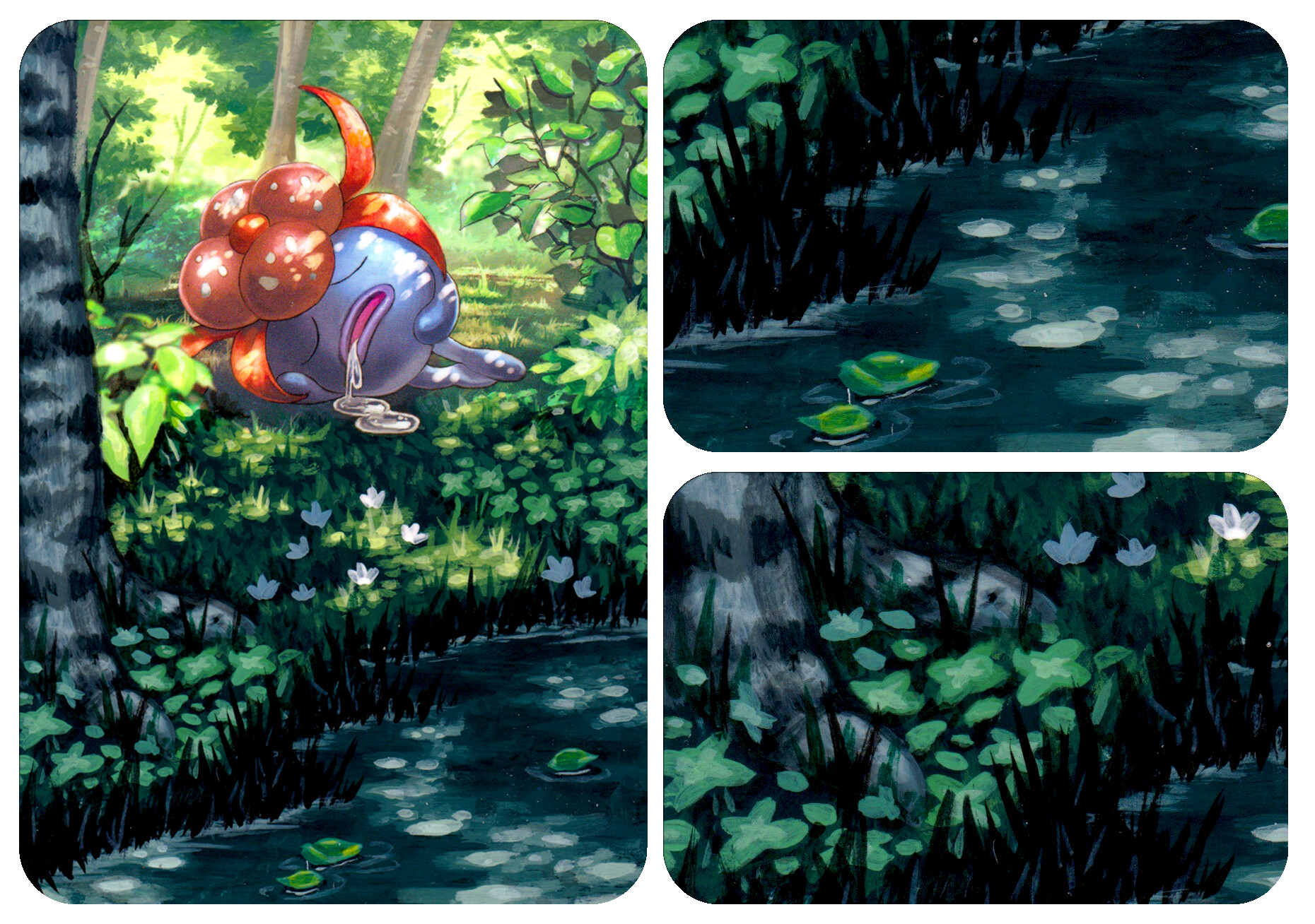 ArtStation - Gloom Card Painted with Acrylics