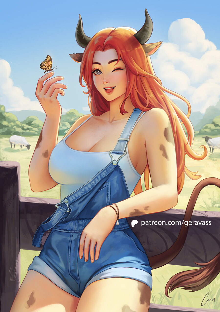 ArtStation - Rancher Cow Girl