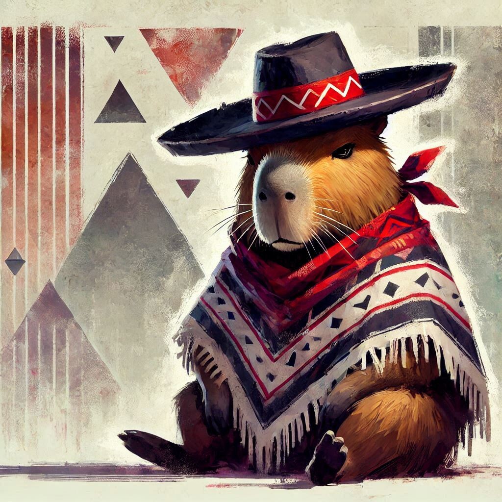 ArtStation - Abstract Capybara Cowboy
