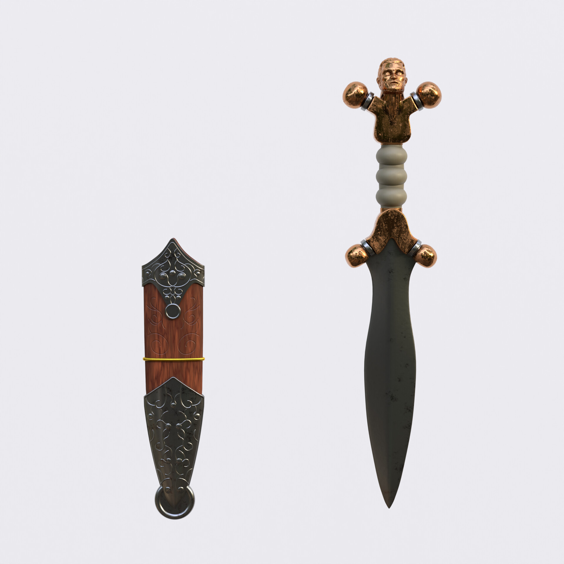 Francisco Salazar - Celtic Weapon Set - Dagger and Scabbard
