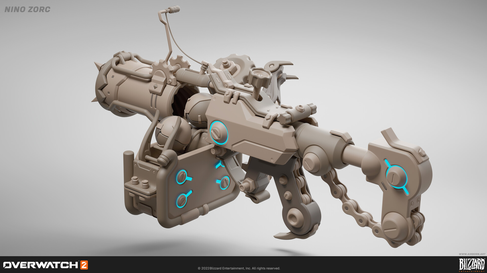 Airborn Studios - Overwatch 2 - Junkbot Junkrat Weapon