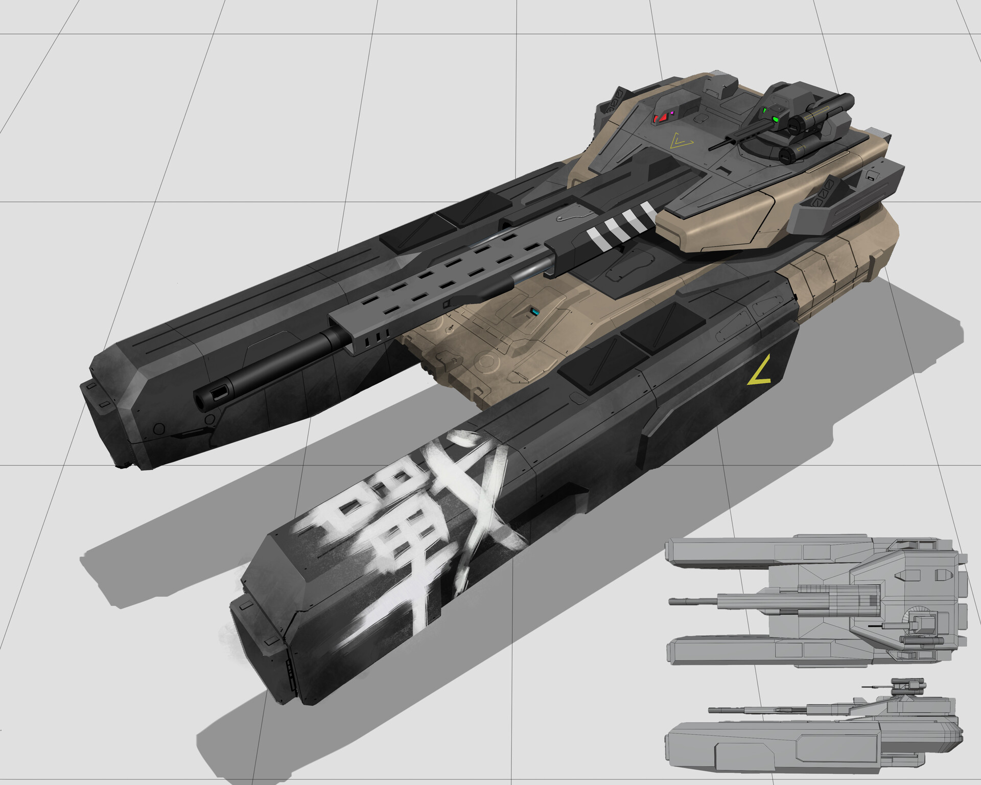 ArtStation - Hover tankHover tank that can traverse any terrain.