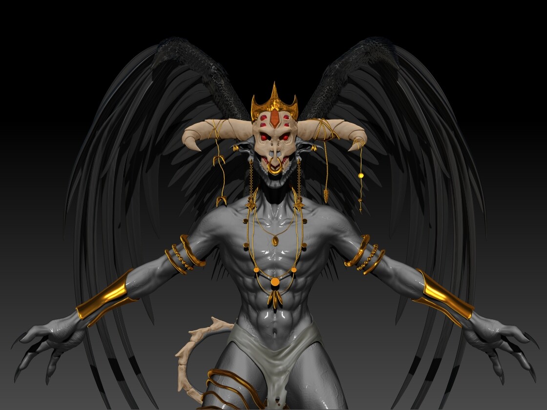 ArtStation - Greed Demon (Sculpture)