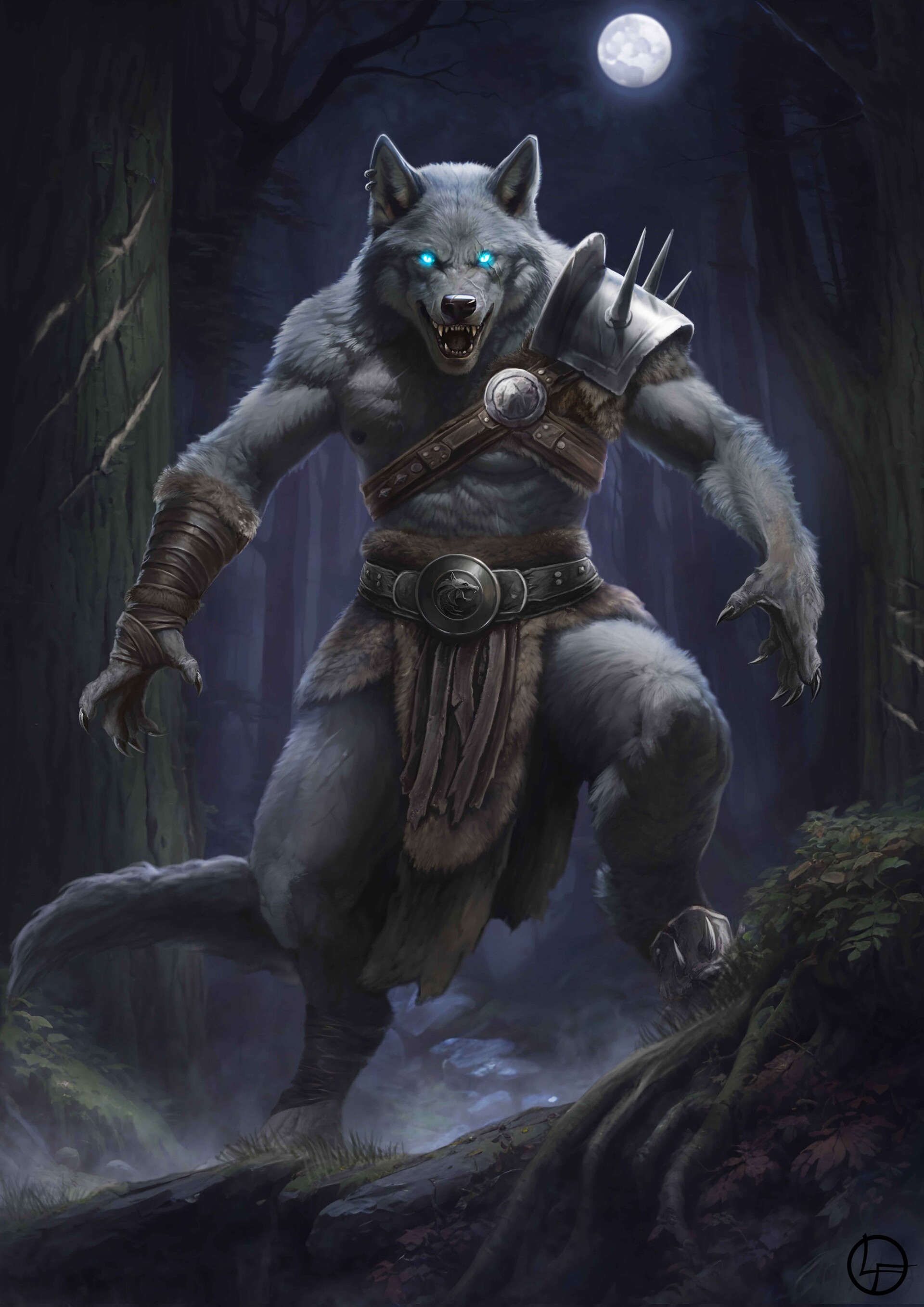 ArtStation - Feraldrin, werewolf leader