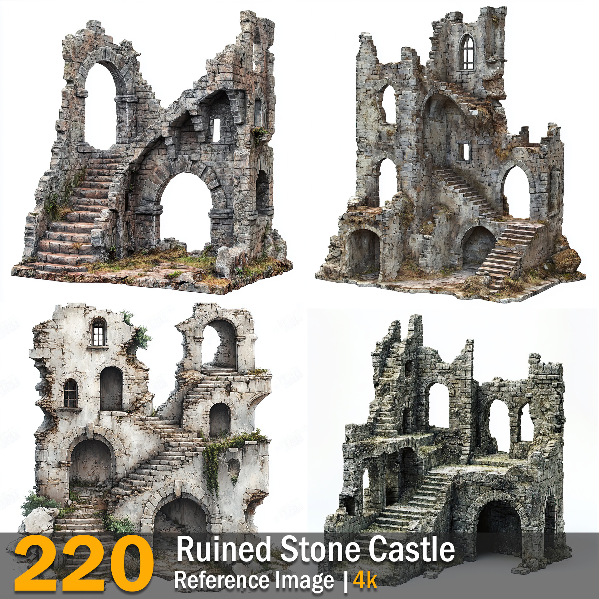 ArtStation - Ruined Stone Castle | Reference Images | 4K