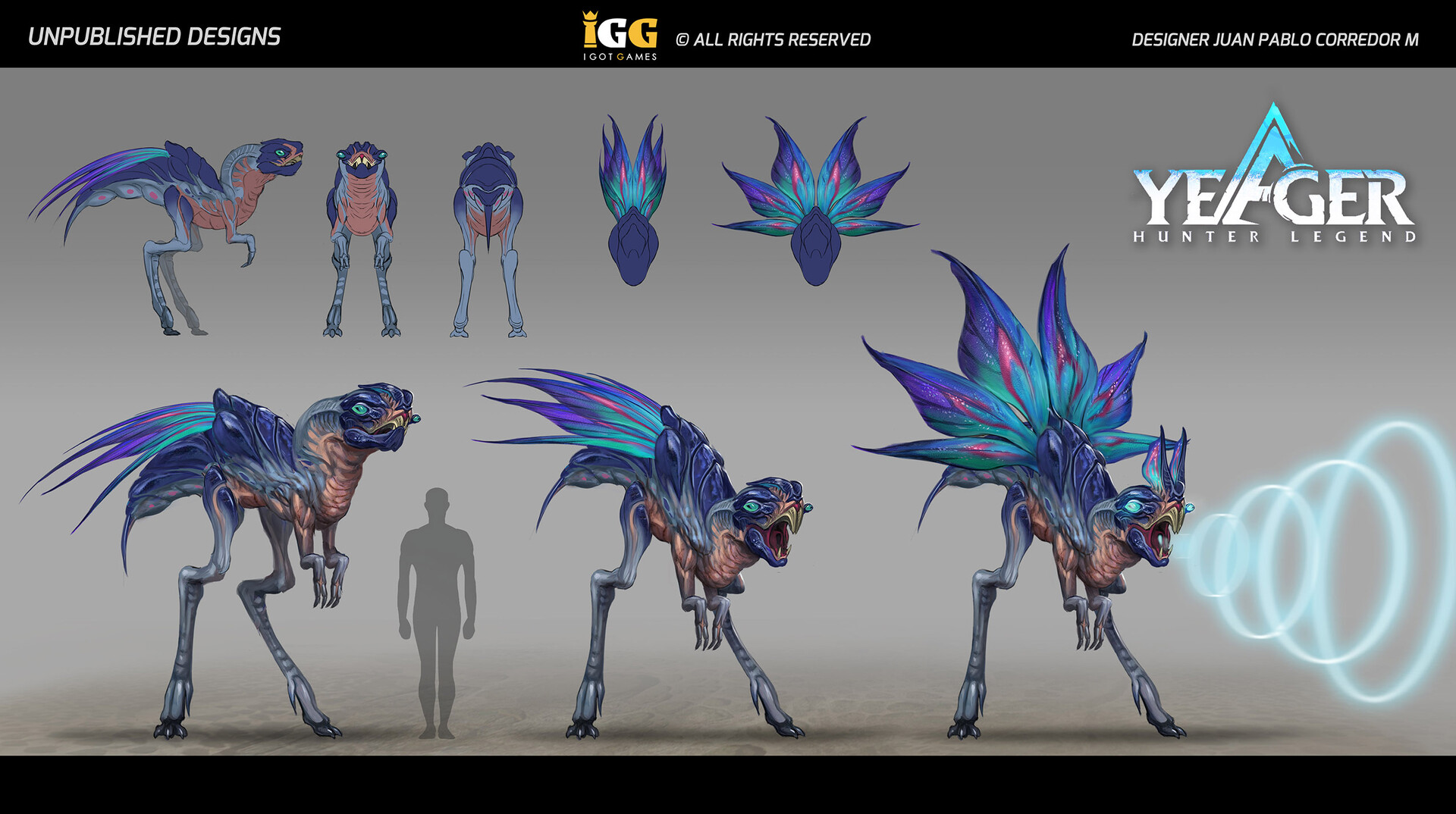 Juan Pablo Corredor - YEAGER HUNTER LEGEND - Unpublished designs