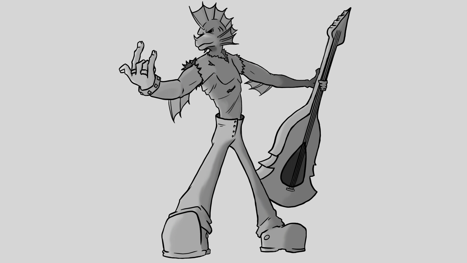 ArtStation - Guitarist Fishman