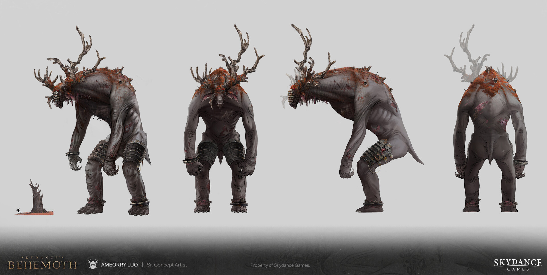 Sandifer Art - Skydance Interactive : Behemoth - Dreddstag sculpt
