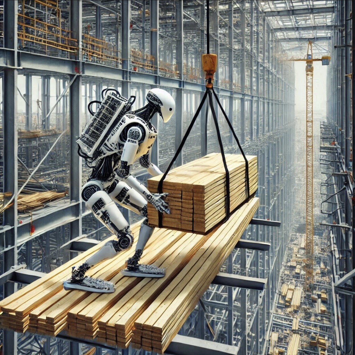 ArtStation - TESLA ROBOT HELPING LIFT HEAVY LOADS AT DANGEROUSLY ...