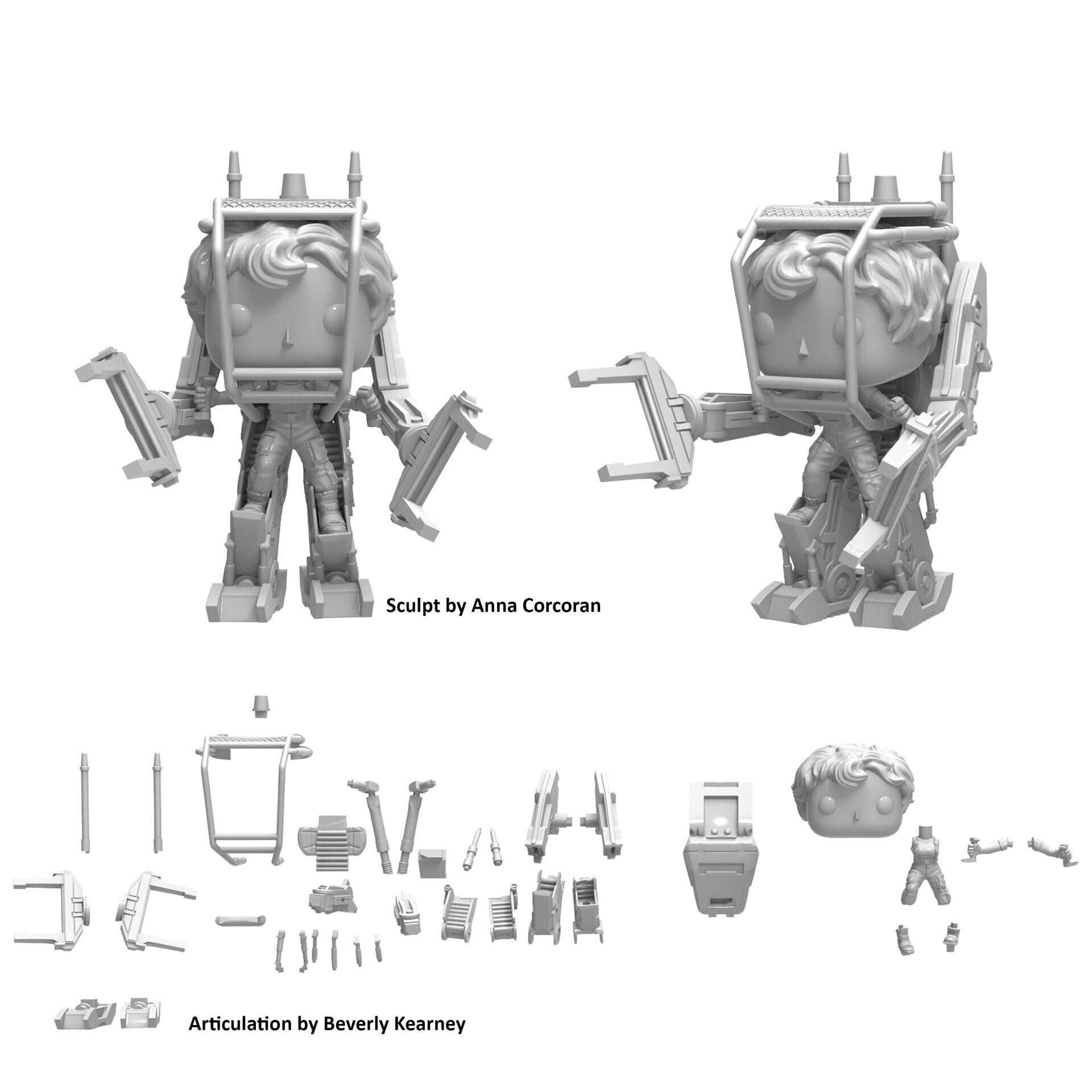 ArtStation - Ripley in Mech Suit Articulation