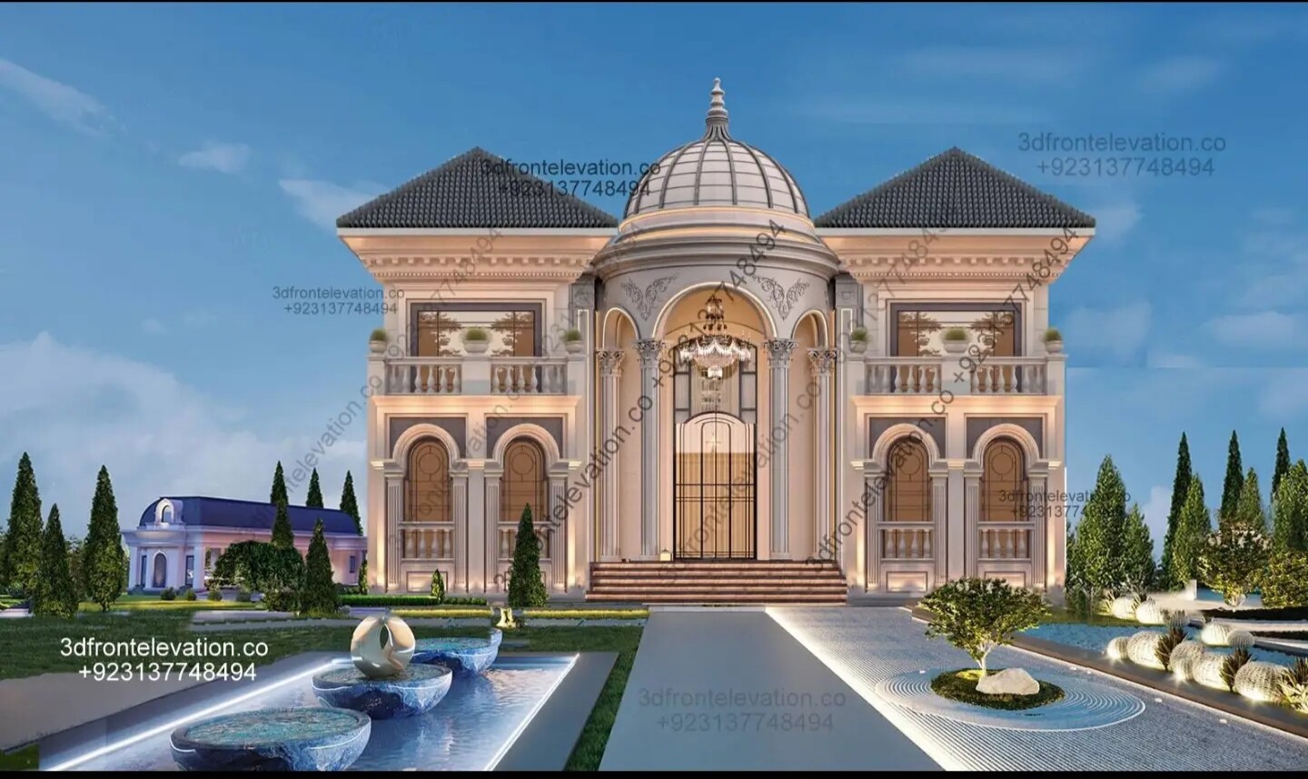 ArtStation - 77 تصميم قصر ملكي بطراز كلاسيكي السعودية