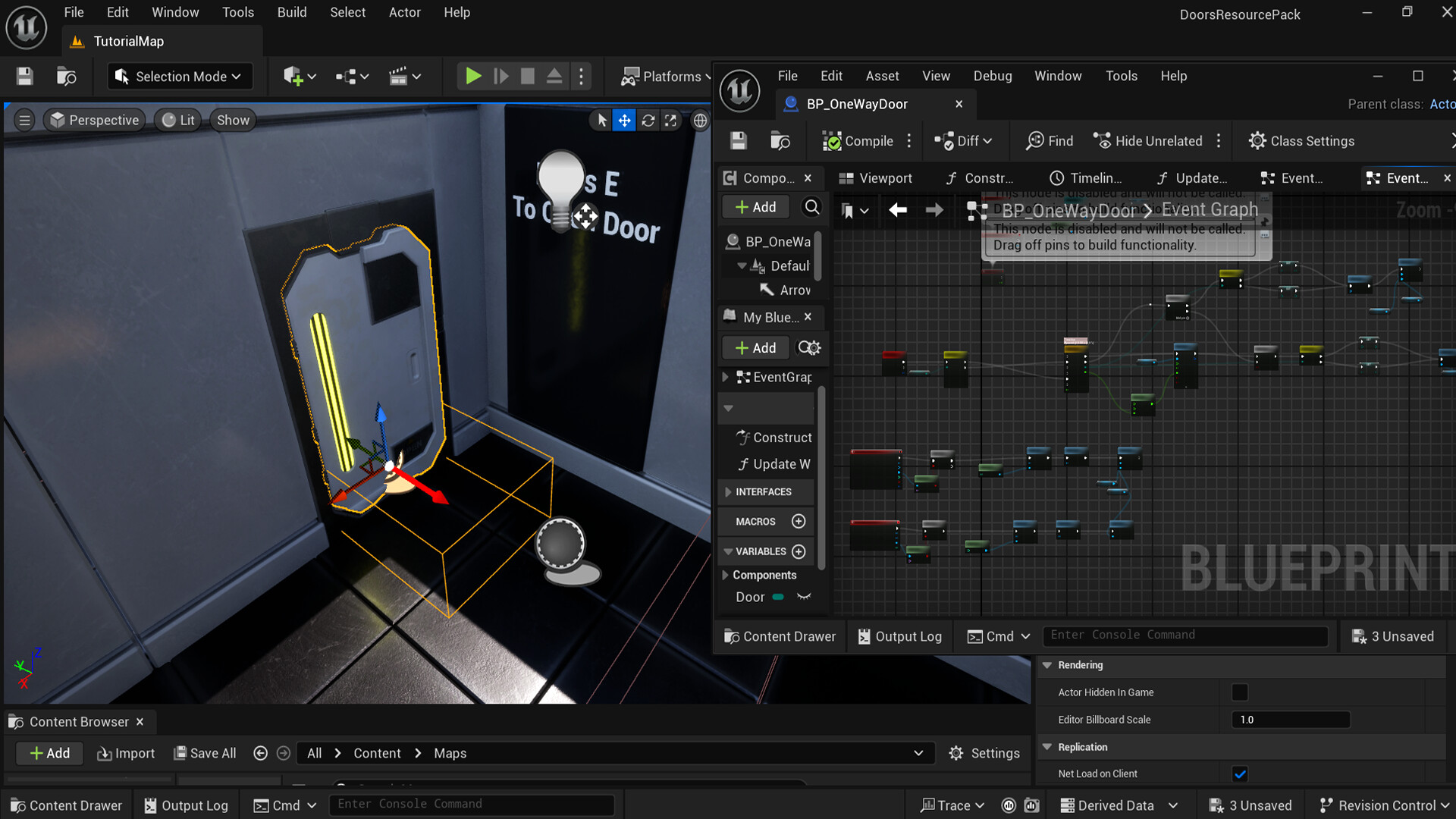 3D Tudor - Unreal Engine 5 Blueprint Mastery: Door Systems and Interactive Portals