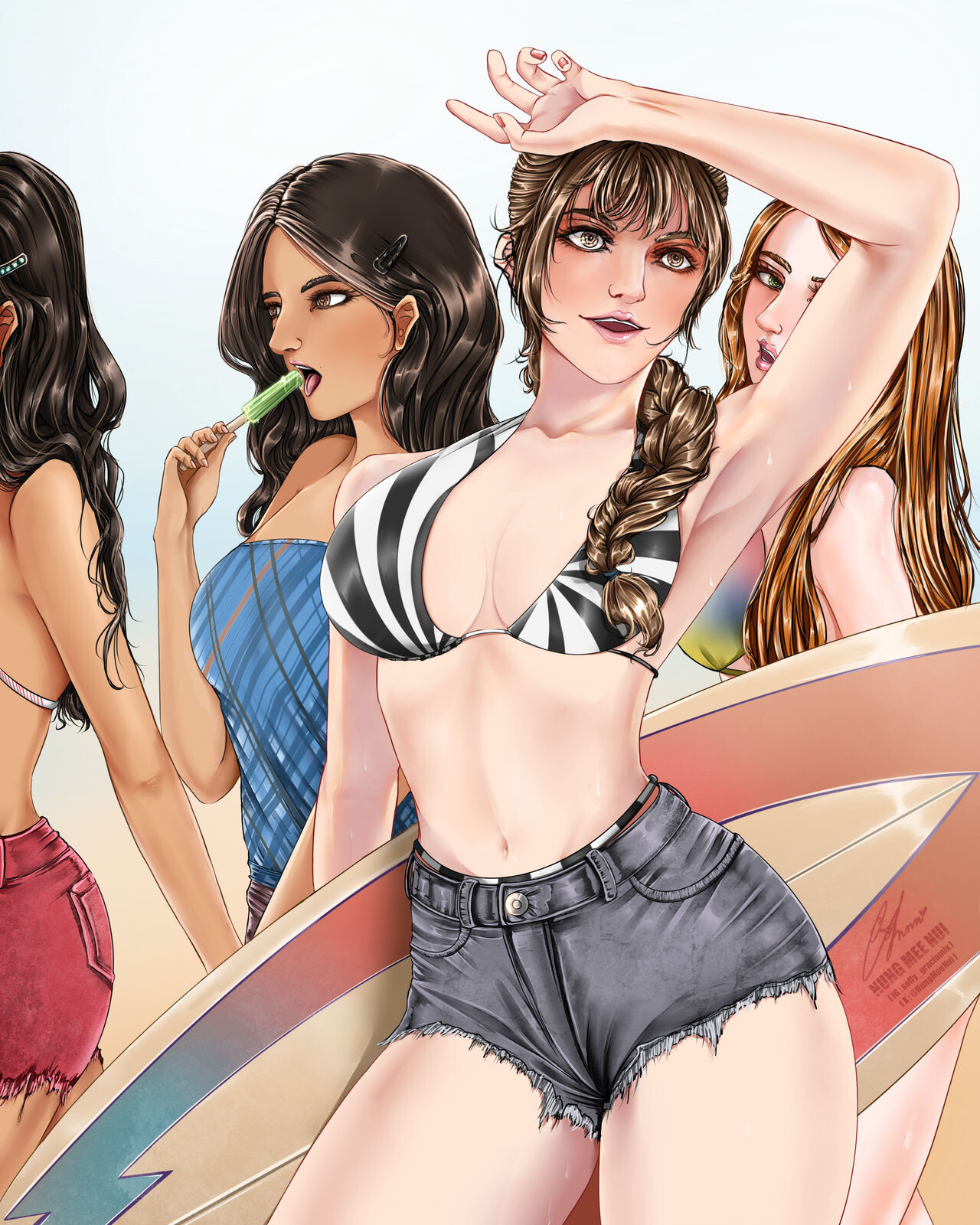 ArtStation - TCM Summertime girl squad