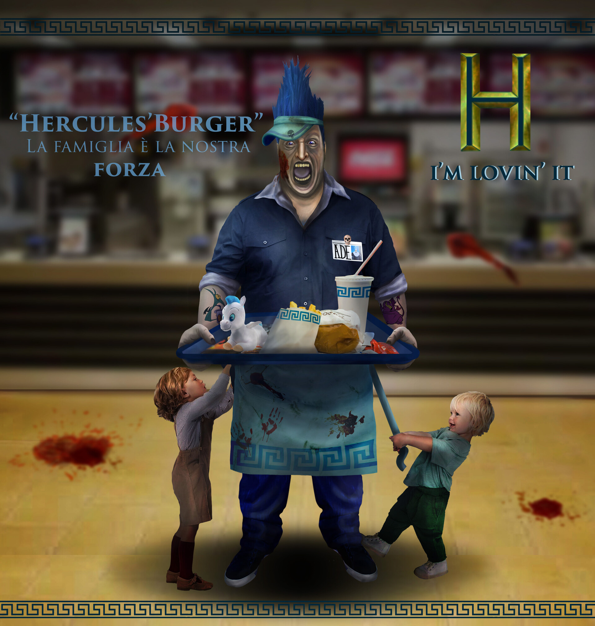 Marta Franzi - HERCULE'S BURGER- Redesign Character Hades