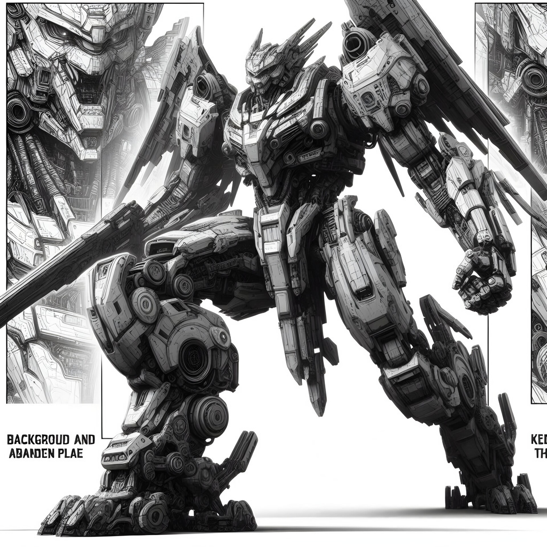 ArtStation - concept art (Manga Robots)