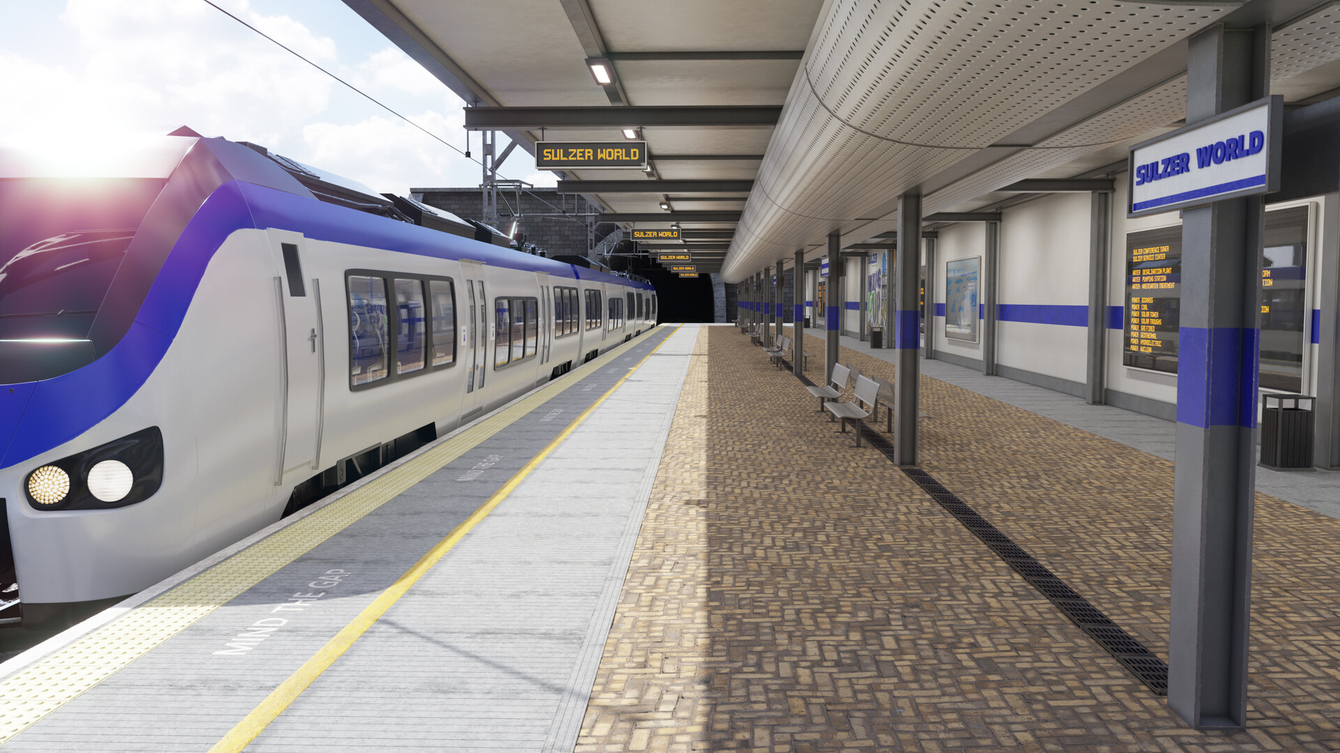 ArtStation - Sulzer - Virtual Train Platform