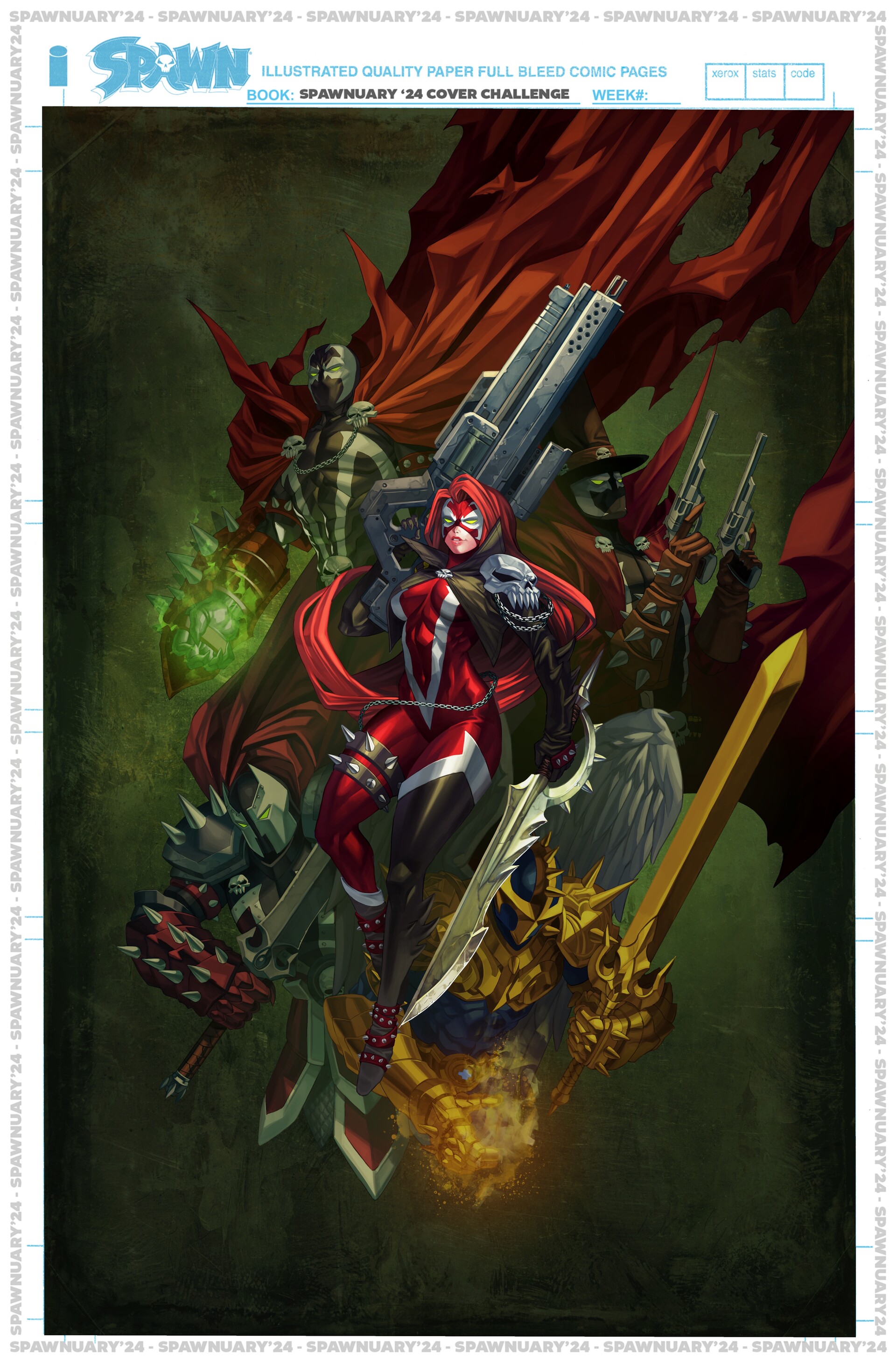 ArtStation - Spawnuary 2024 Cover challenge entry