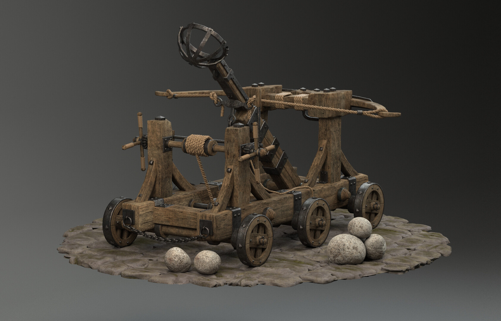 ArtStation - Medieval Catapult