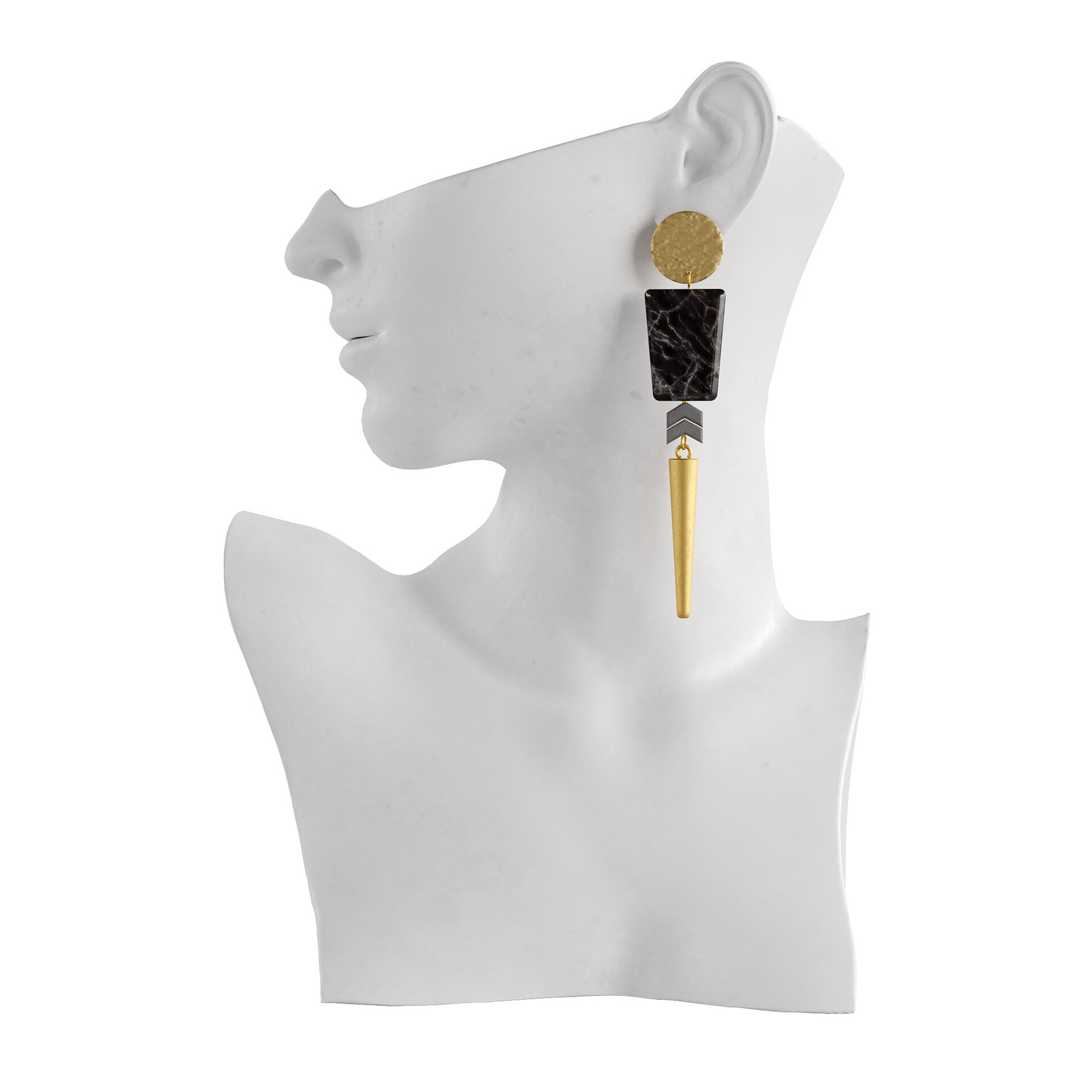 AMA GOL - Boutique Jewelry Mannequin Display Stand 001