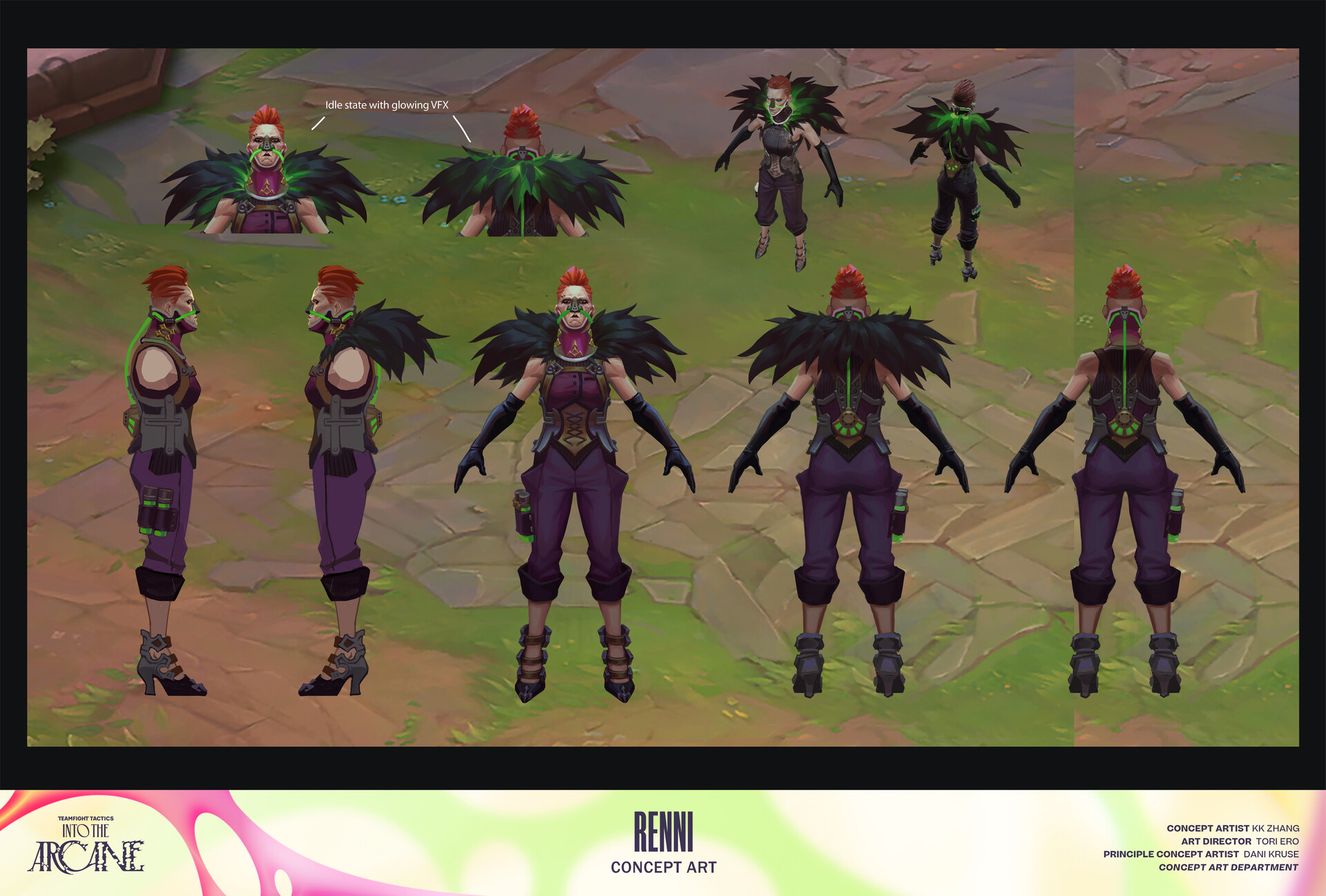 KK Zhang - TFT Set 13 Into The Arcane Champion Concept