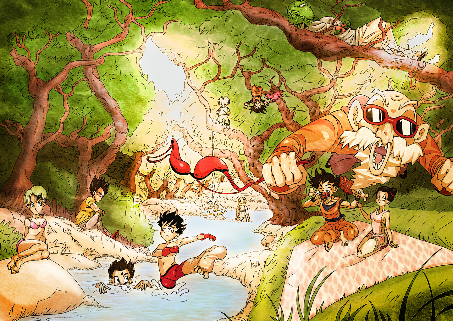 ArtStation - Fun at the river