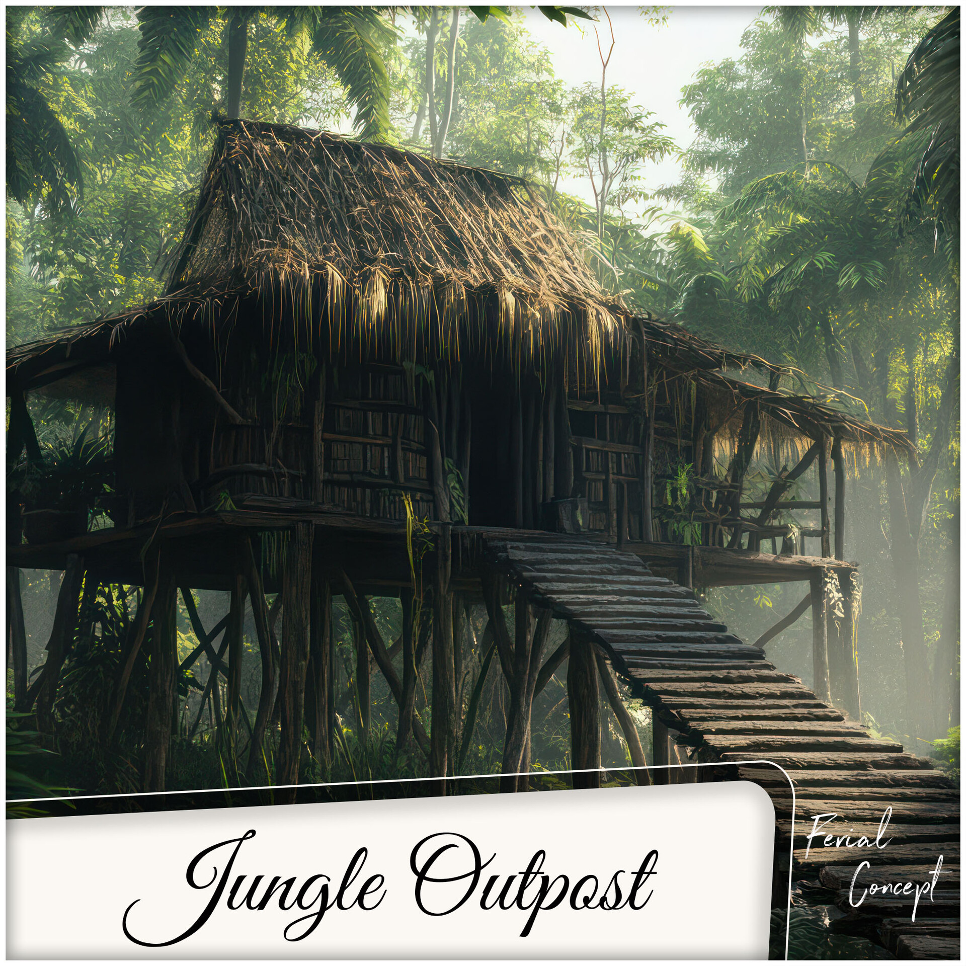 Ferial Concept - 🔹210 Jungle Outpost - Environment Concept Reference ...