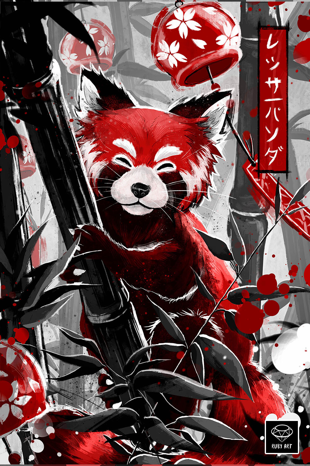 Ruby Art - Red Panda - Japan Collection