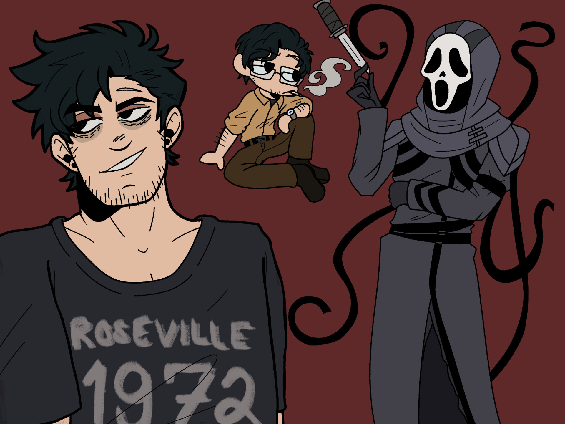 ArtStation - DBD Ghost Face Sketches