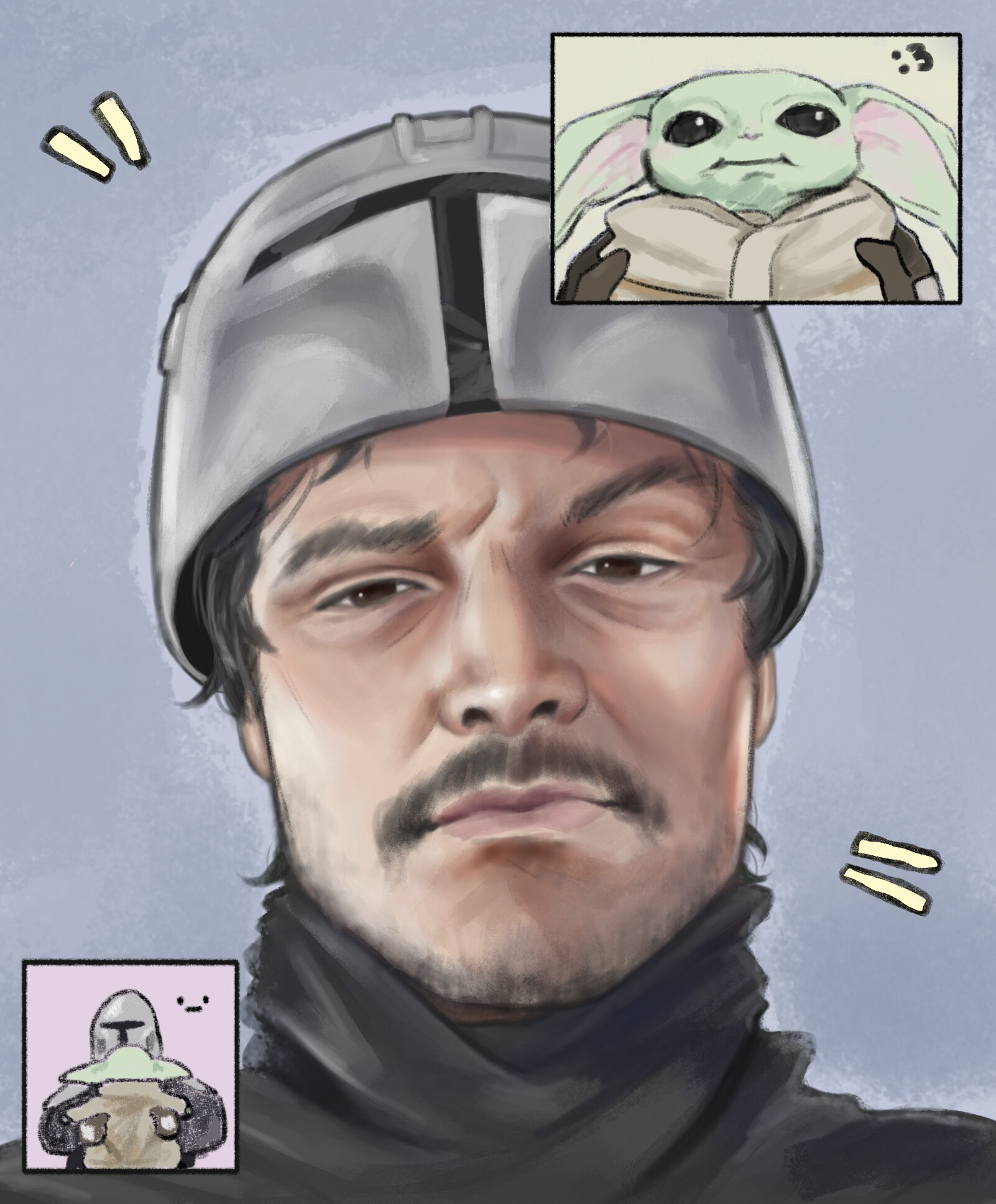 ArtStation - mandalorian and grogu :))