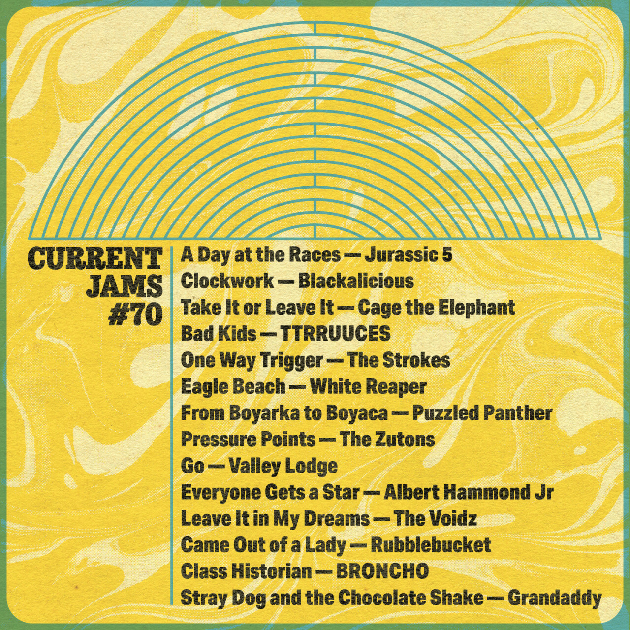 ArtStation - Current Jams #70 (playlist cover art & track listing)
