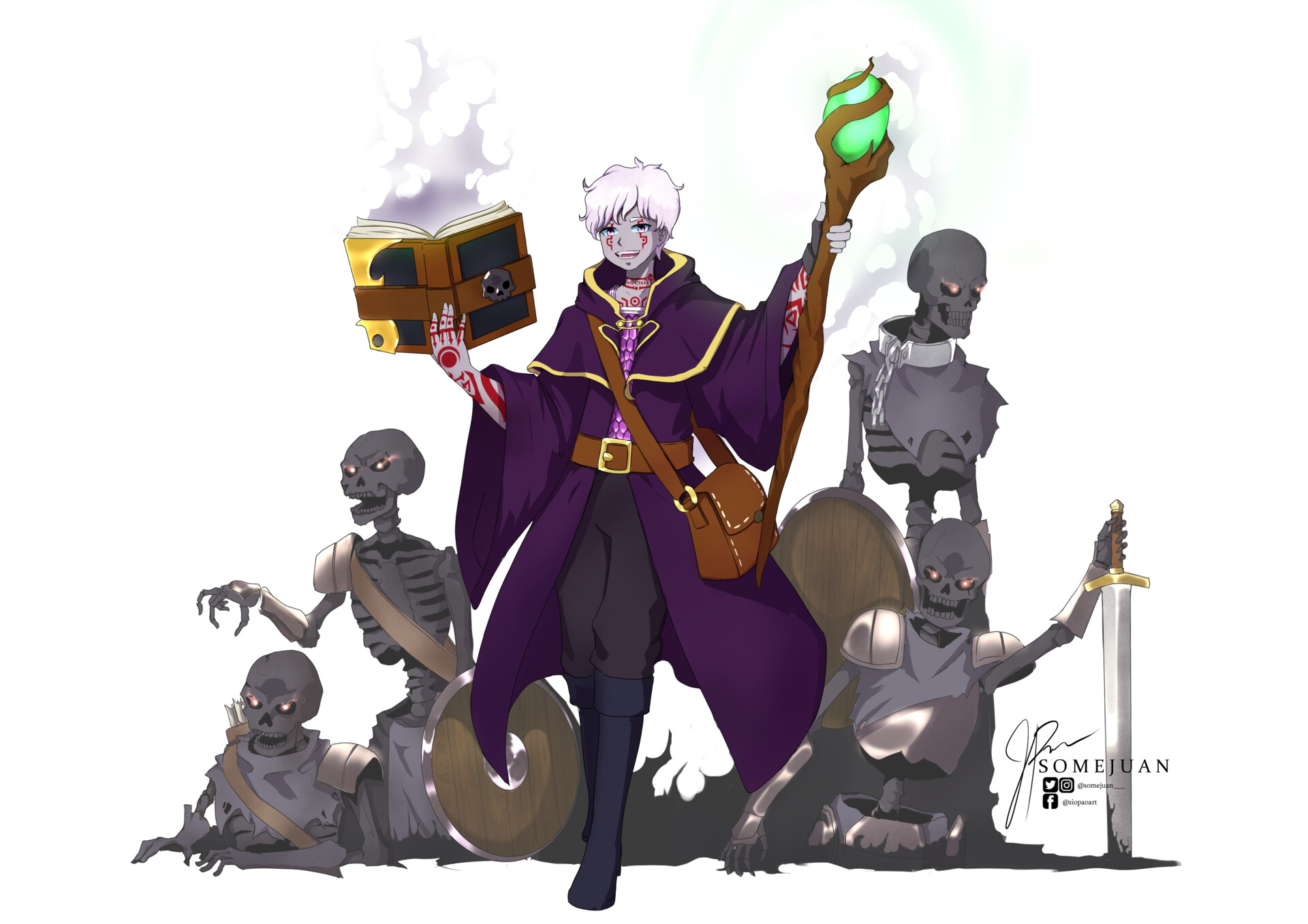 ArtStation - Art Commission - Nix the Necromancer