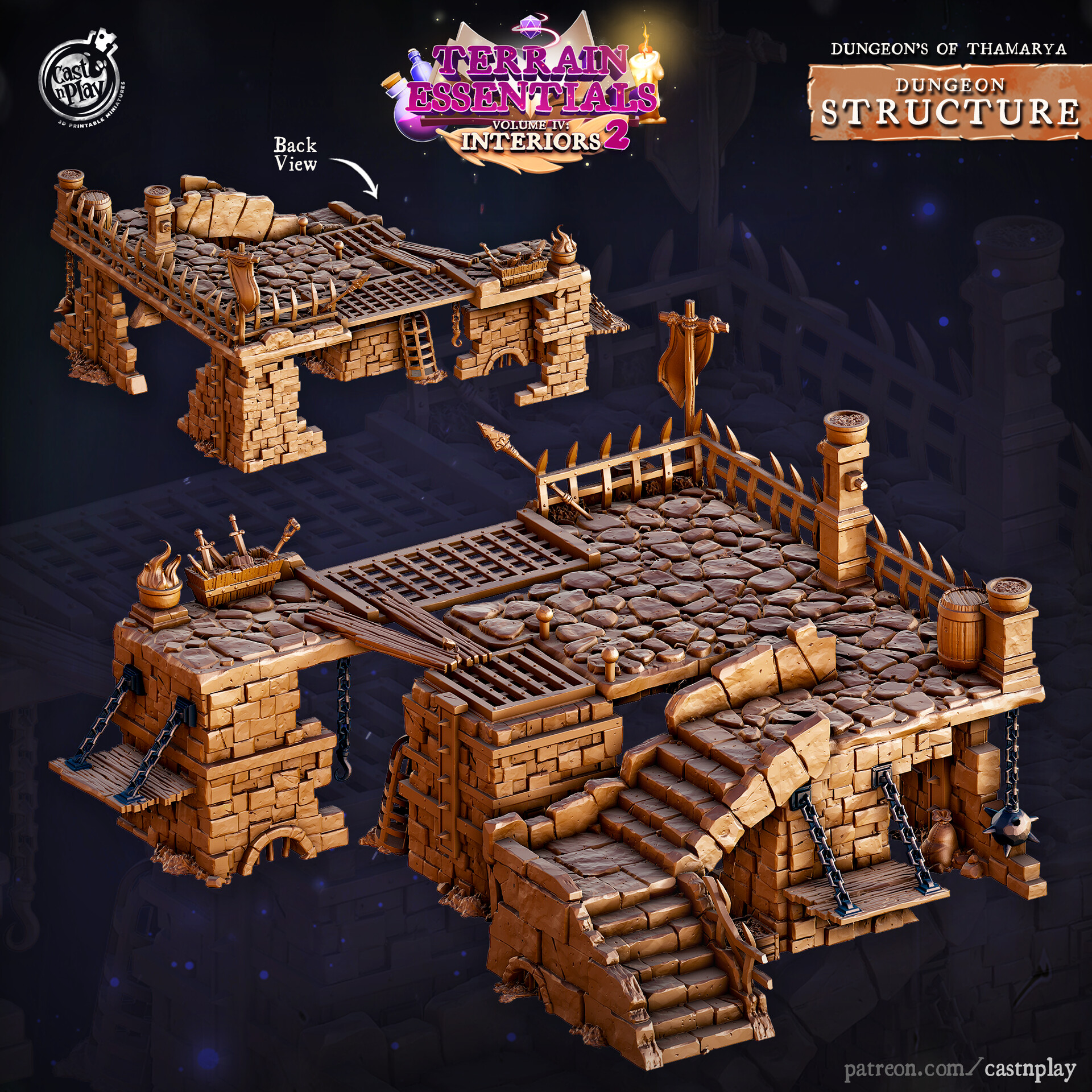 ArtStation - Dungeons Set - Terrain Essentials Interiors II - CastNPlay ...