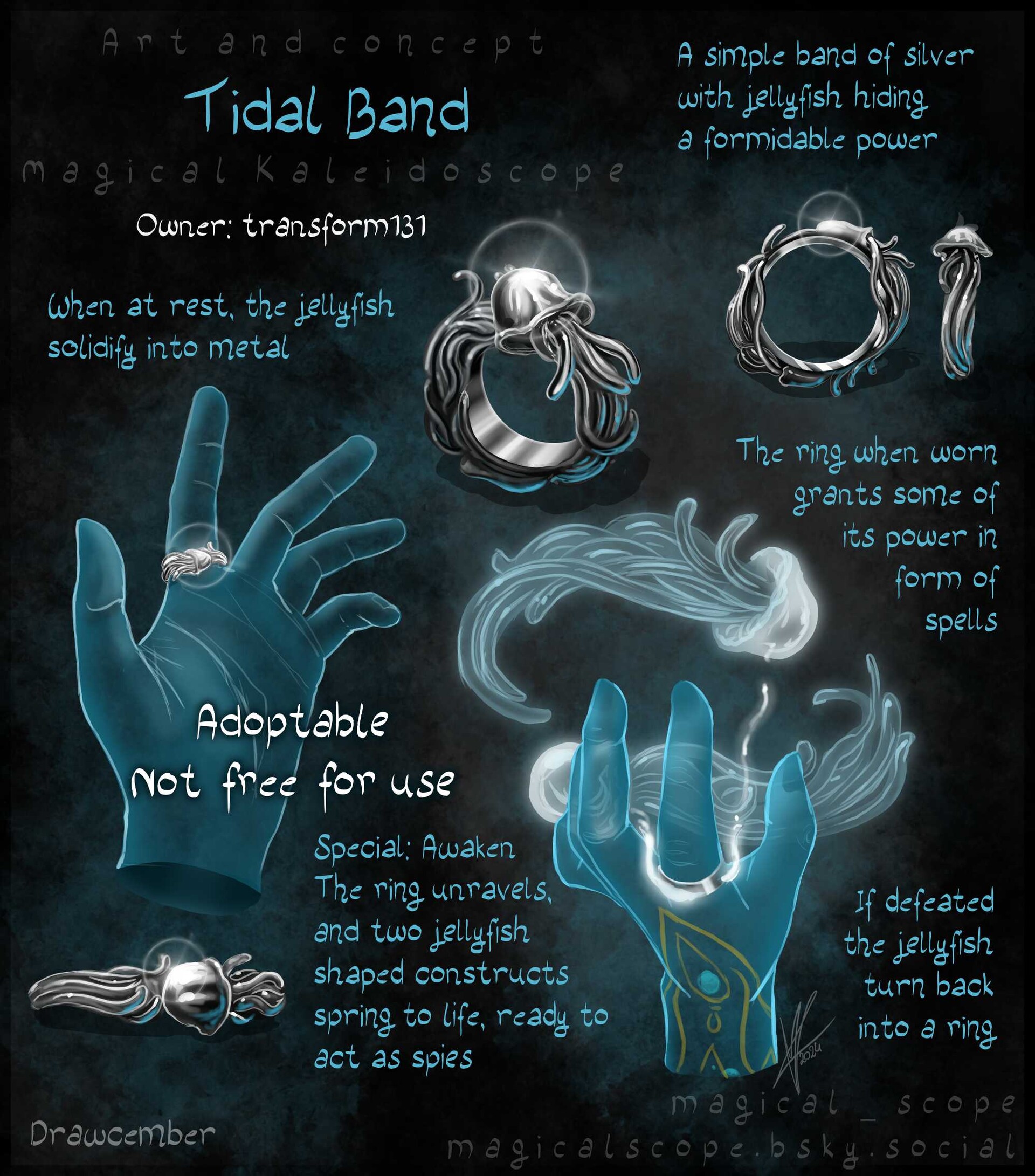 Magical Kaleidoscope - Drawcember 2024 Tidal Band