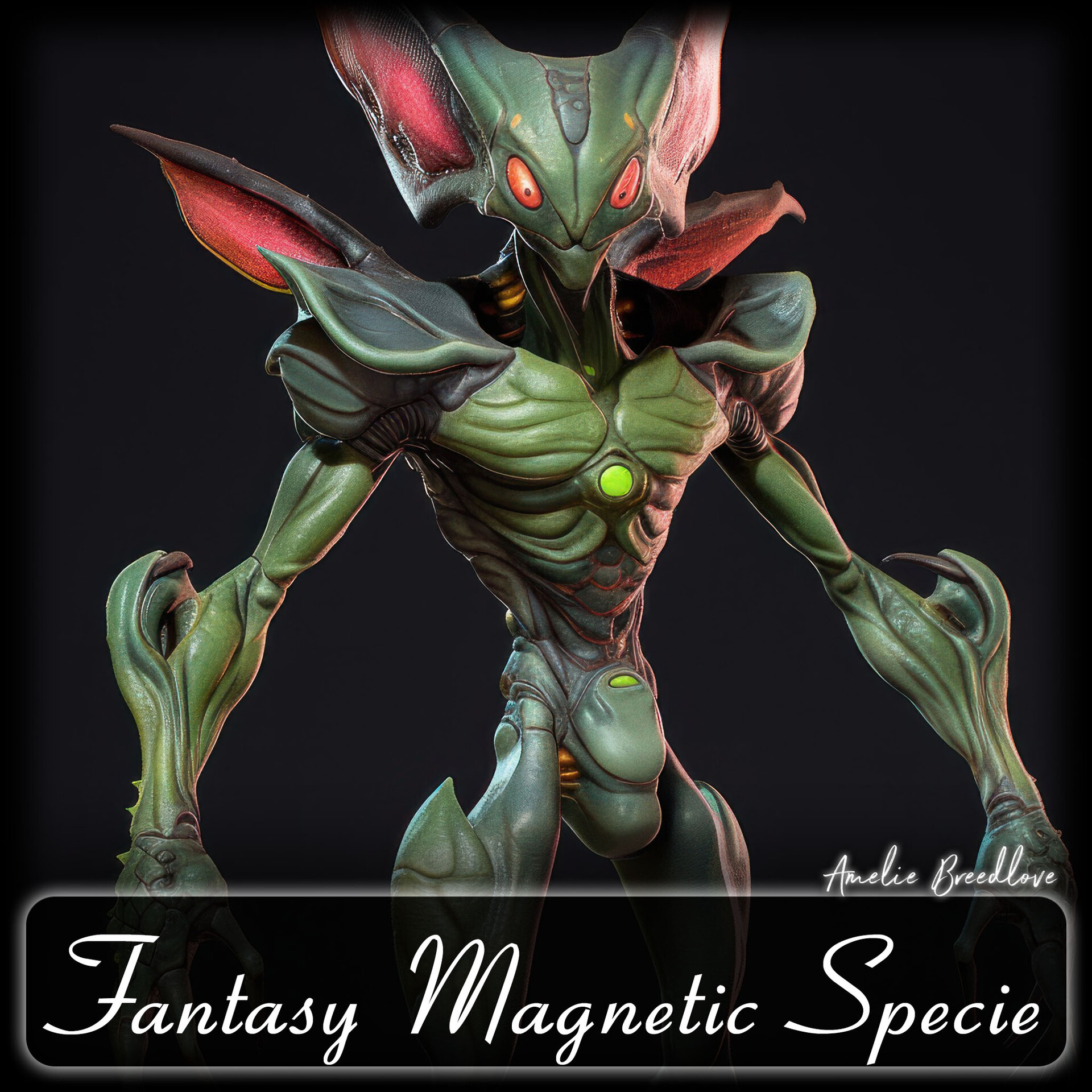 ArtStation - 200 Fantasy Magnetic Specie Alien Reference Pack | 4K | v.33