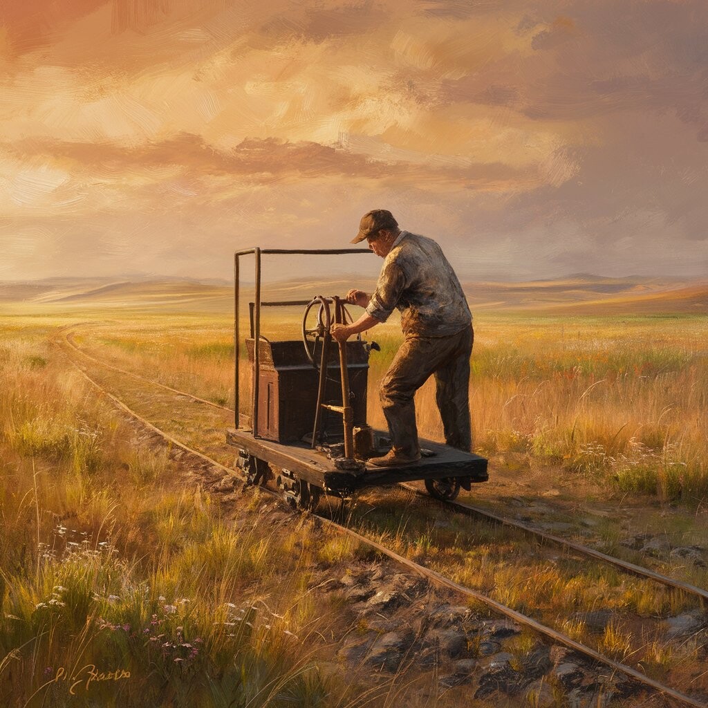 ArtStation - Lone Journey at Sunset