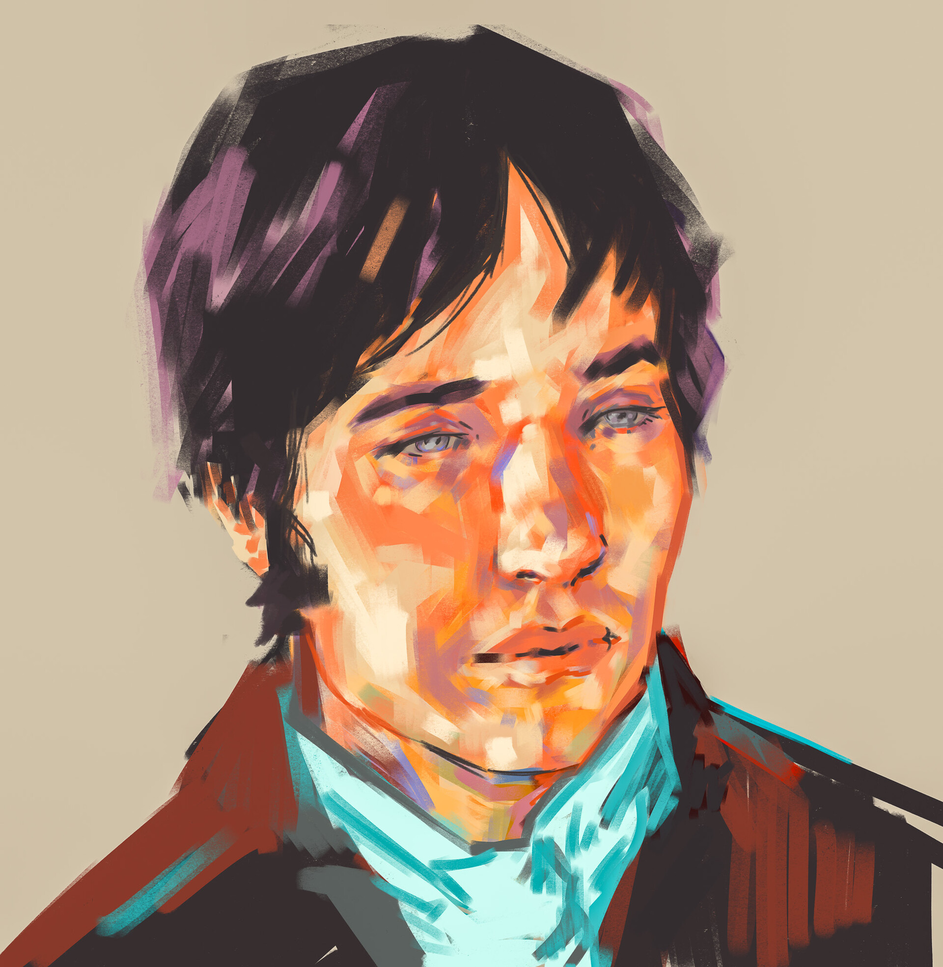 ArtStation - Portrait of Mr. Fitzwilliam Darcy | Jane Austen Pride and ...