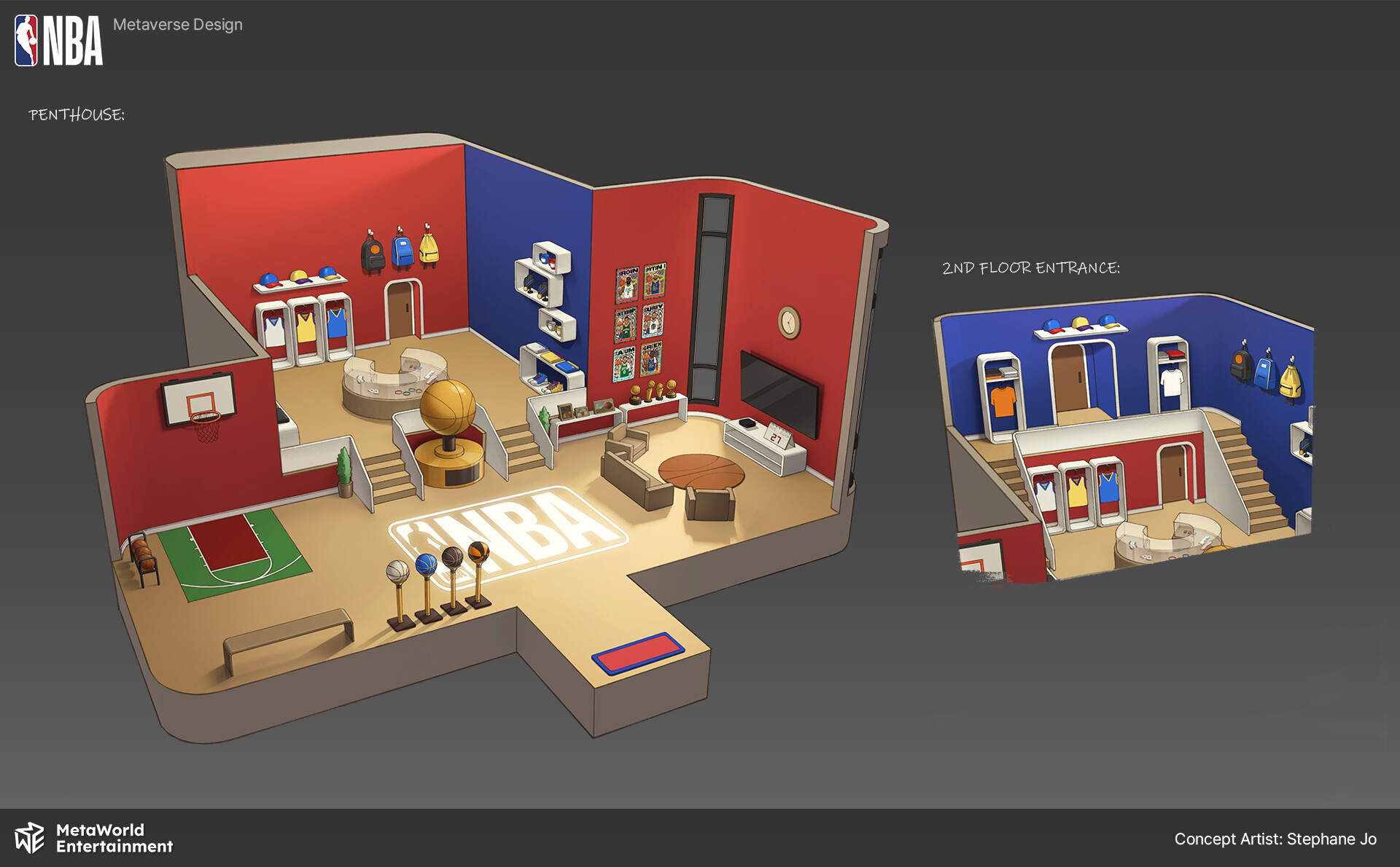 ArtStation - NBA Metaverse concepts- Set Design