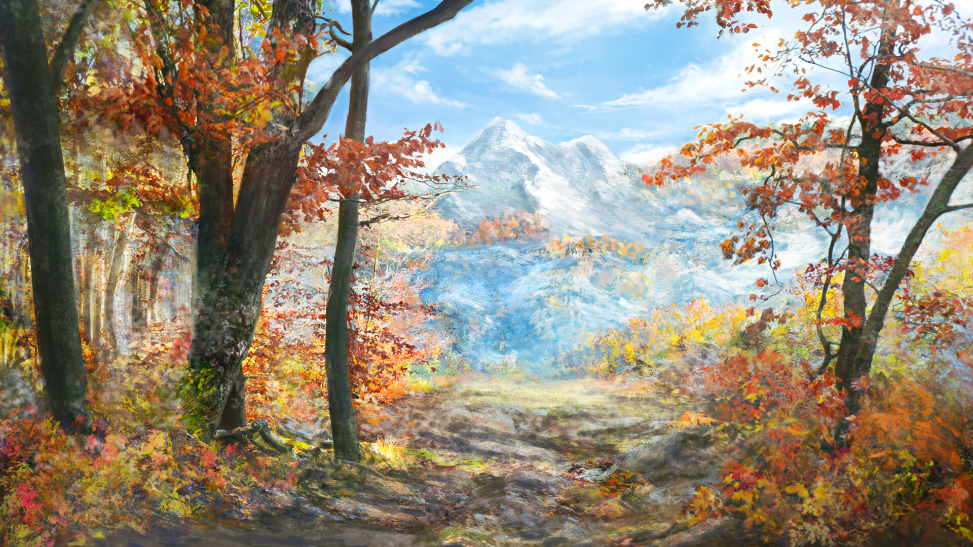 ArtStation - Fall & Winter colors